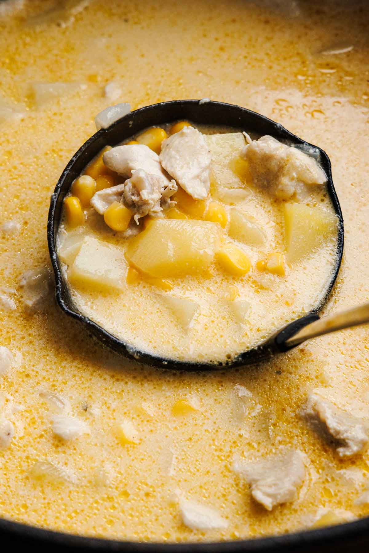 Easy Chicken Corn Chowder Recipe - Dinner, then Dessert