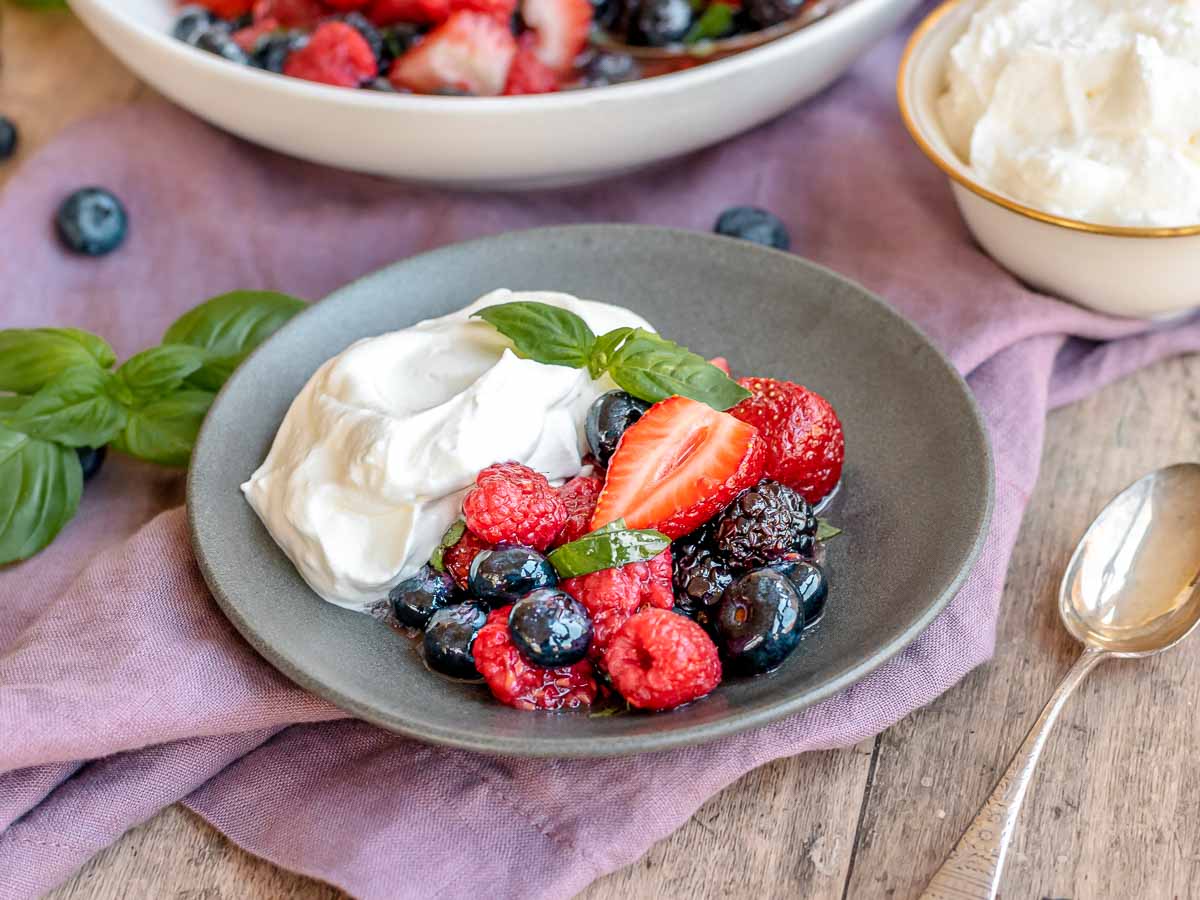 Easy Berries and Cream Recipe - Dinner, then Dessert