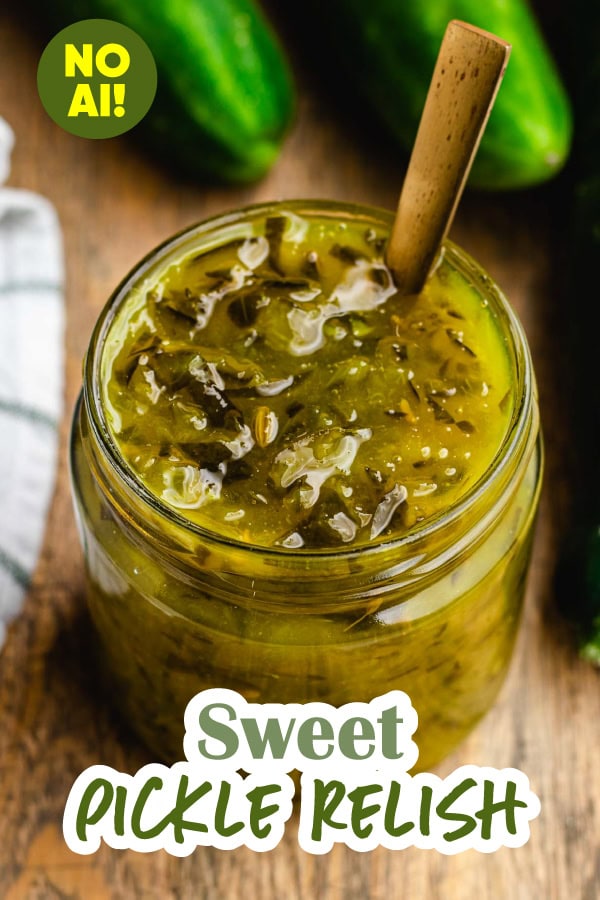 Easy Sweet Pickle Relish Recipe - Dinner, then Dessert