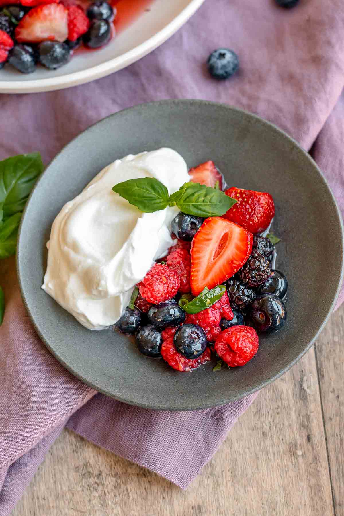 Easy Berries and Cream Recipe - Dinner, then Dessert