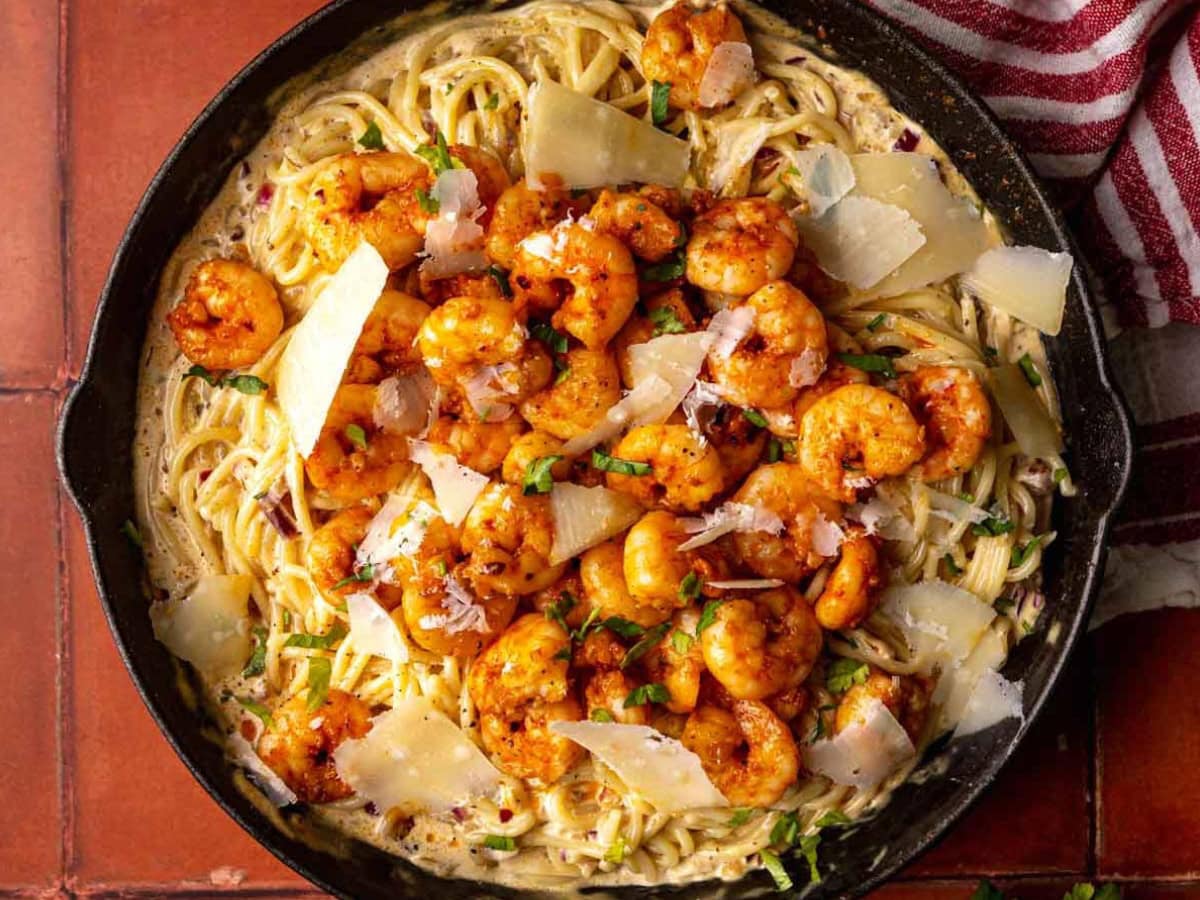 Easy Pan Fried Shrimp Recipe - Dinner, then Dessert