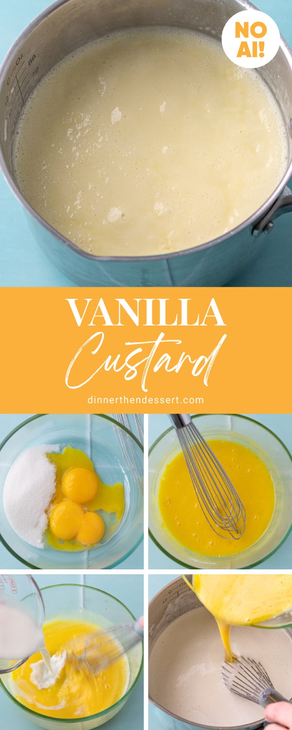 Rich Vanilla Custard (Creme Anglaise) Recipe - Dinner, then Dessert