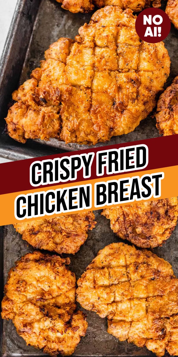 Ultimate Easy Crispy Fried Chicken Breast Recipe - Dinner, then Dessert