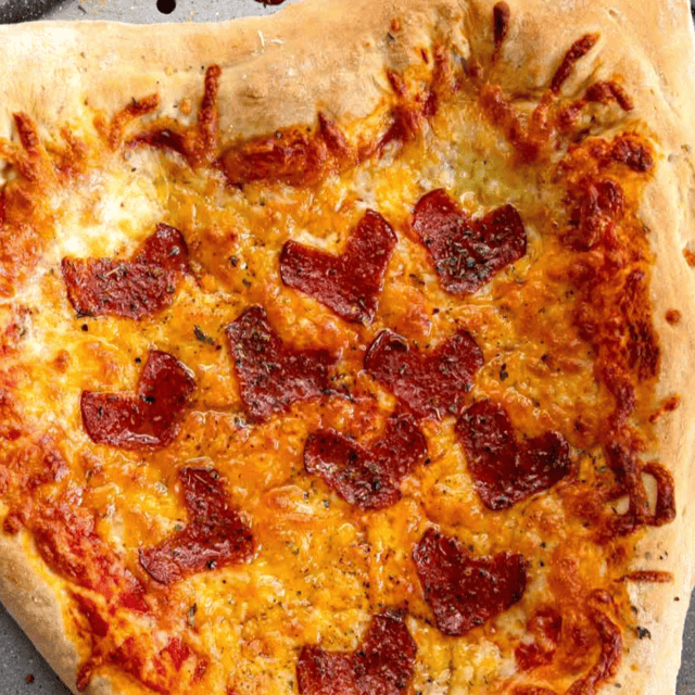 Homemade Heart Shaped Pizza Recipe - Dinner, then Dessert