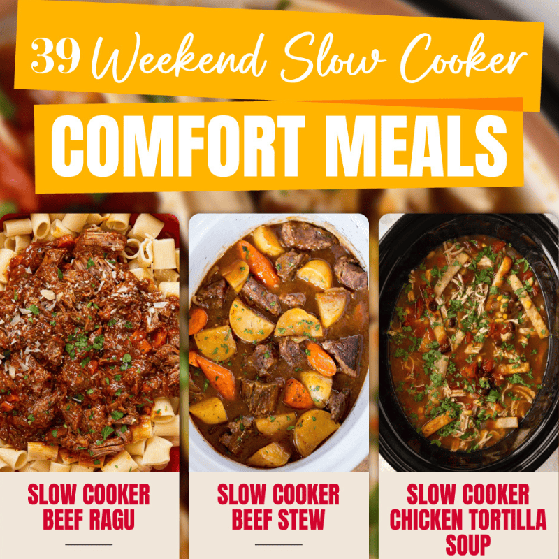 39 Slow Cooker Comfort Meals for the Weekend - Dinner, then Dessert