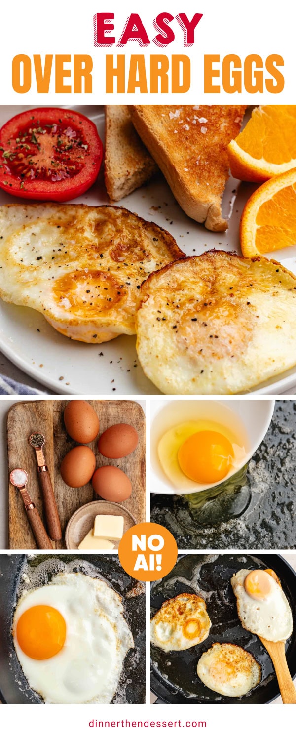 Perfect Over Hard Eggs Recipe - Dinner, then Dessert