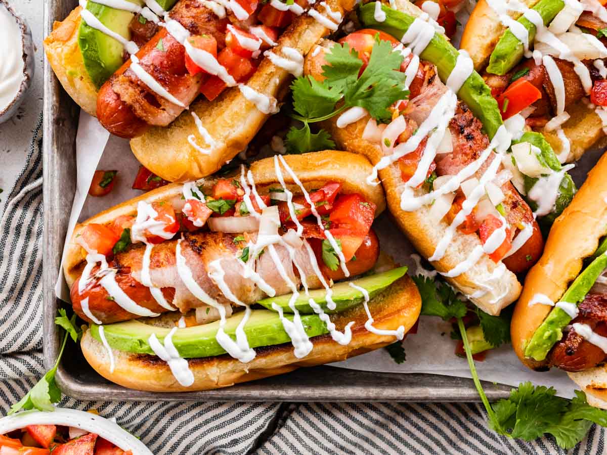 Mexican Hot Dog (Tijuana Hot Dogs) Recipe - Dinner, then Dessert