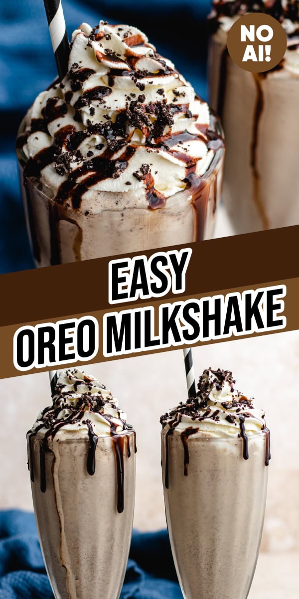 Oreo Milkshake Recipe - Dinner, then Dessert
