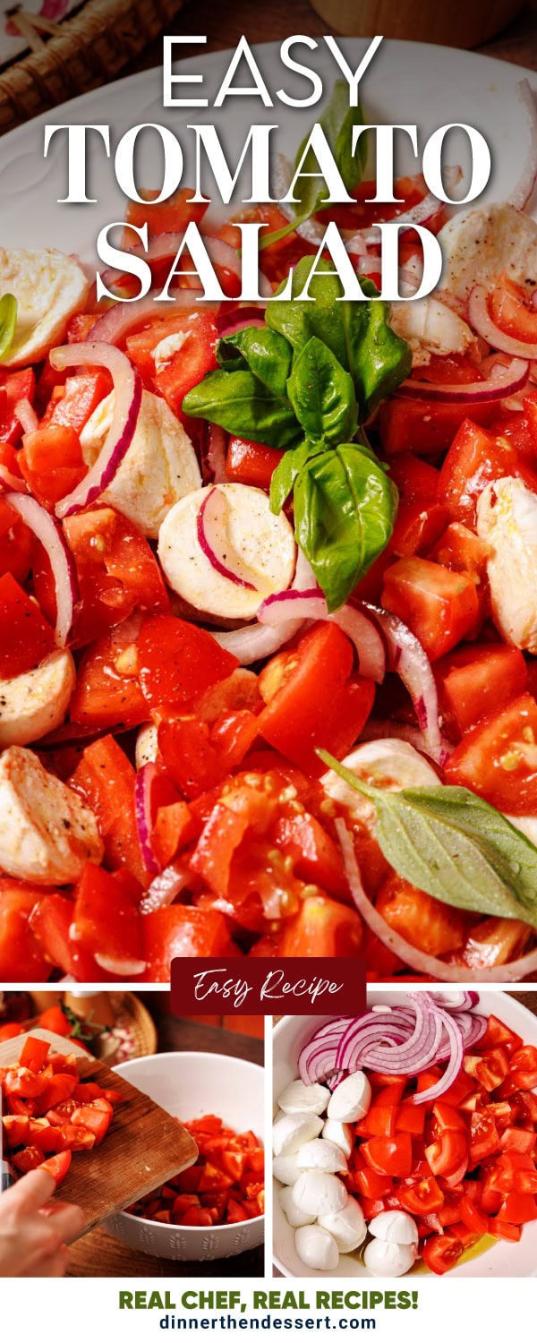 Tomato Salad Recipe - Dinner, then Dessert