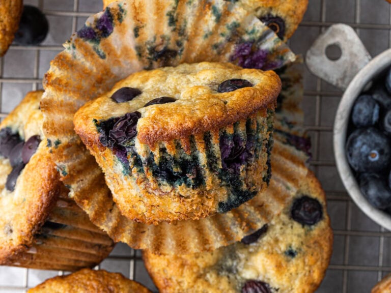Tender Banana Blueberry Muffins Recipe - Dinner, then Dessert