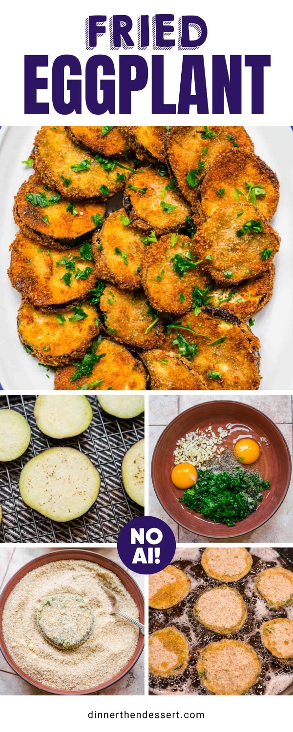 Easy Fried Eggplant Recipe - Dinner, then Dessert