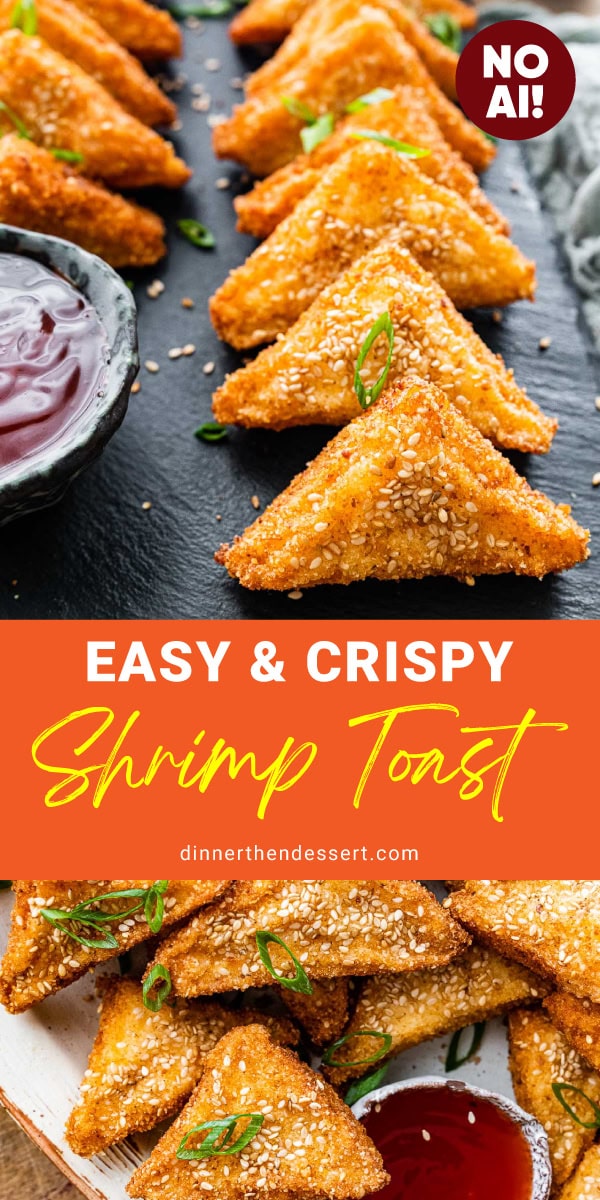 Easy Shrimp Toast Recipe - Dinner, then Dessert
